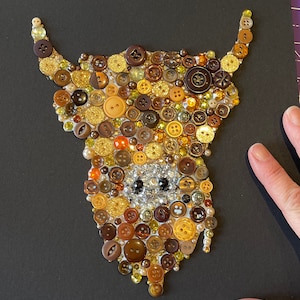 Highland Cow Artwork, Rustic Scottish Cow Wall Art, Farmhouse Decor ...