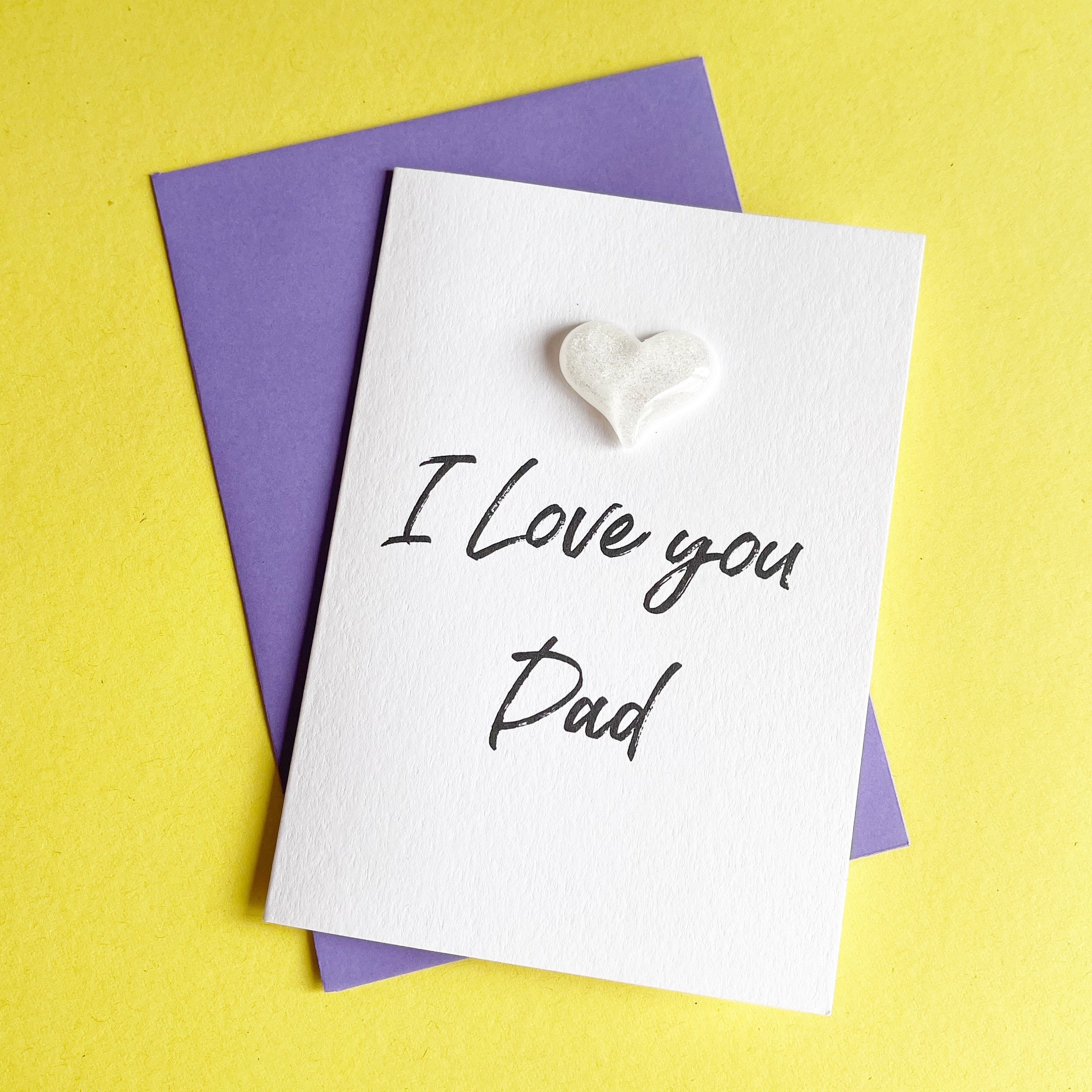 I Love You Dad Card Father's Day Card A6 Dad Birthday | Etsy