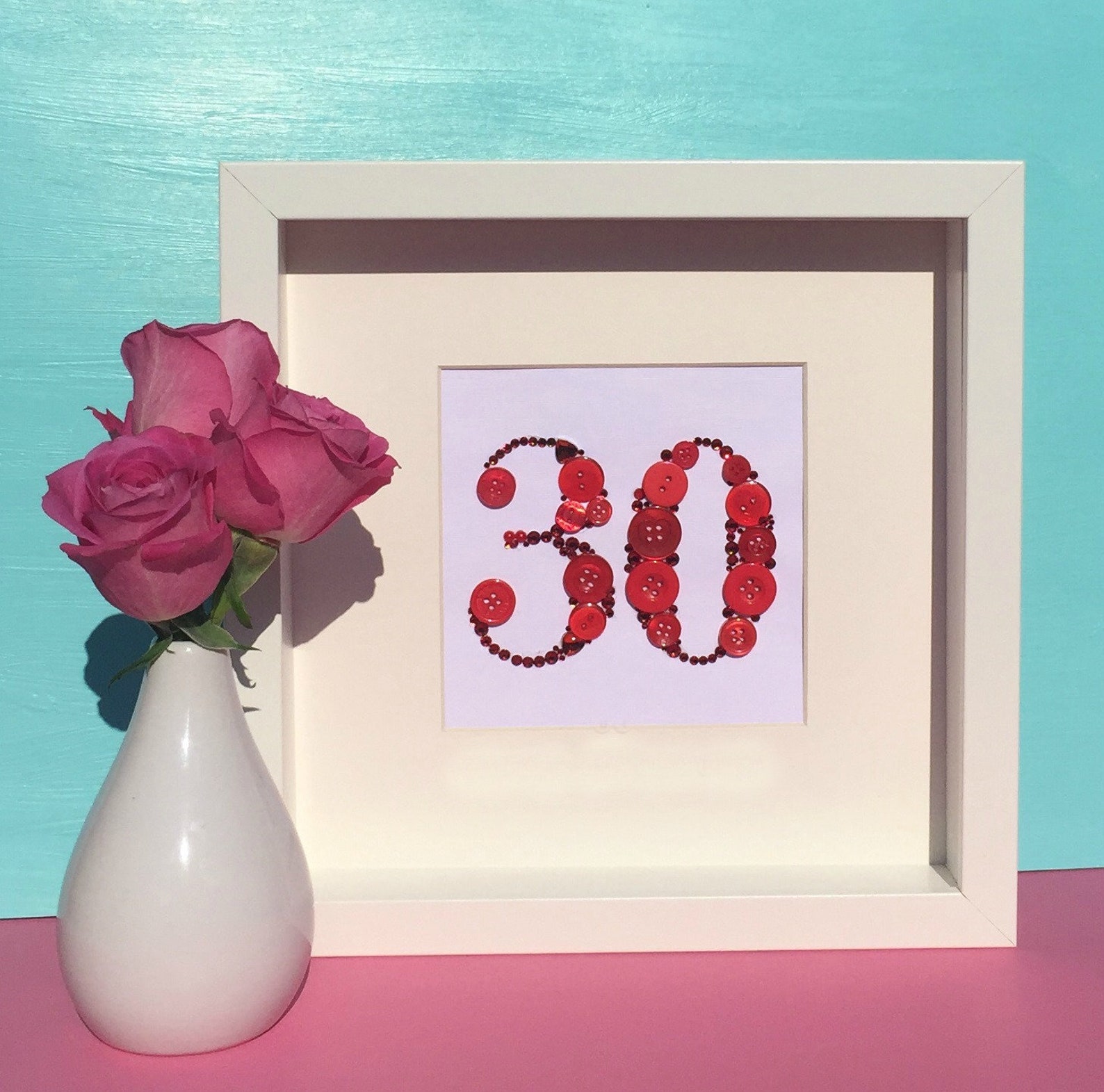Personalised Number Gift for a Special Birthday, 30 and Fabulous, 18th ...