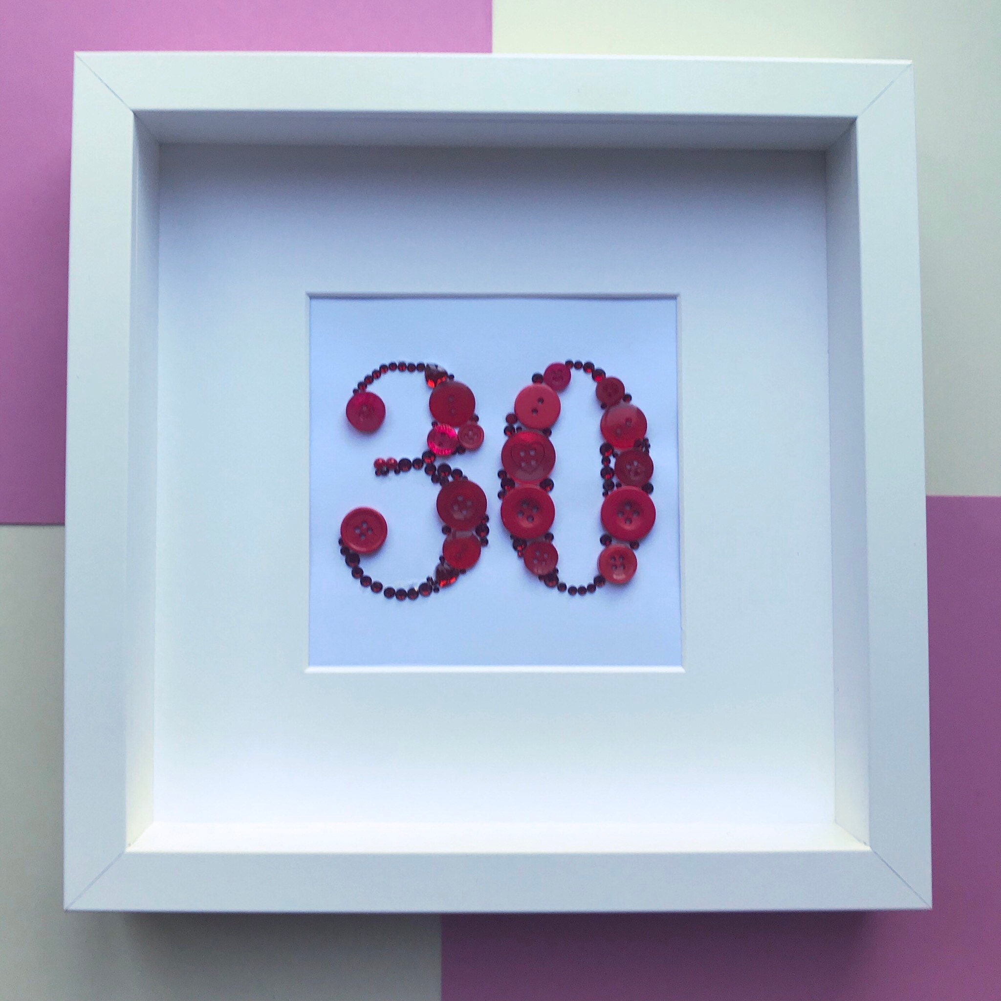Personalised Number Gift for a Special Birthday 30 and | Etsy