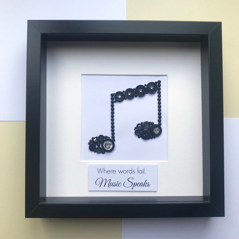 Personalised Musical Note Artwork Music Teacher Gift Idea - Etsy UK