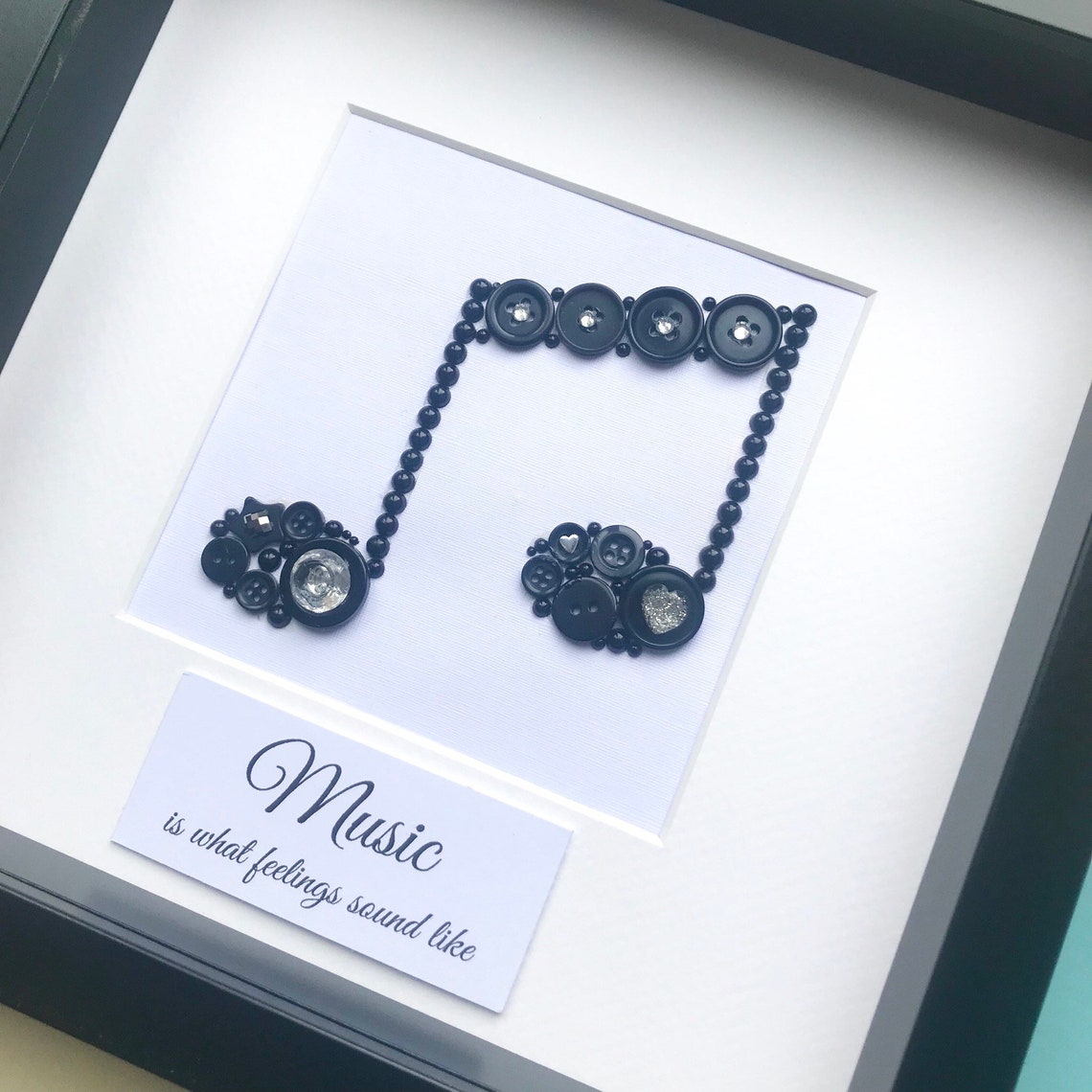 Personalised Musical Note Artwork Music Teacher Gift Idea - Etsy UK