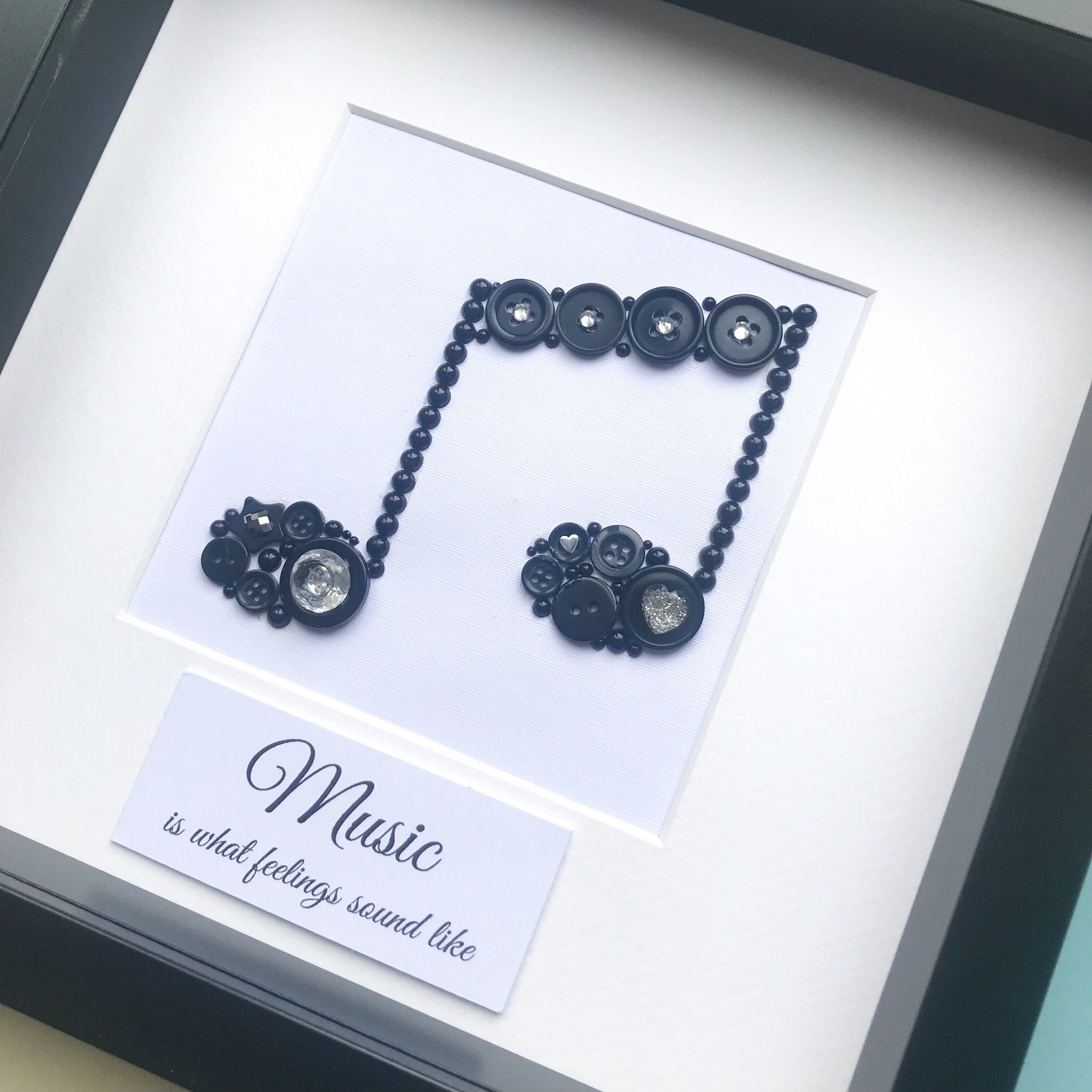 Personalised Musical Note Artwork Music Teacher Gift Idea - Etsy UK