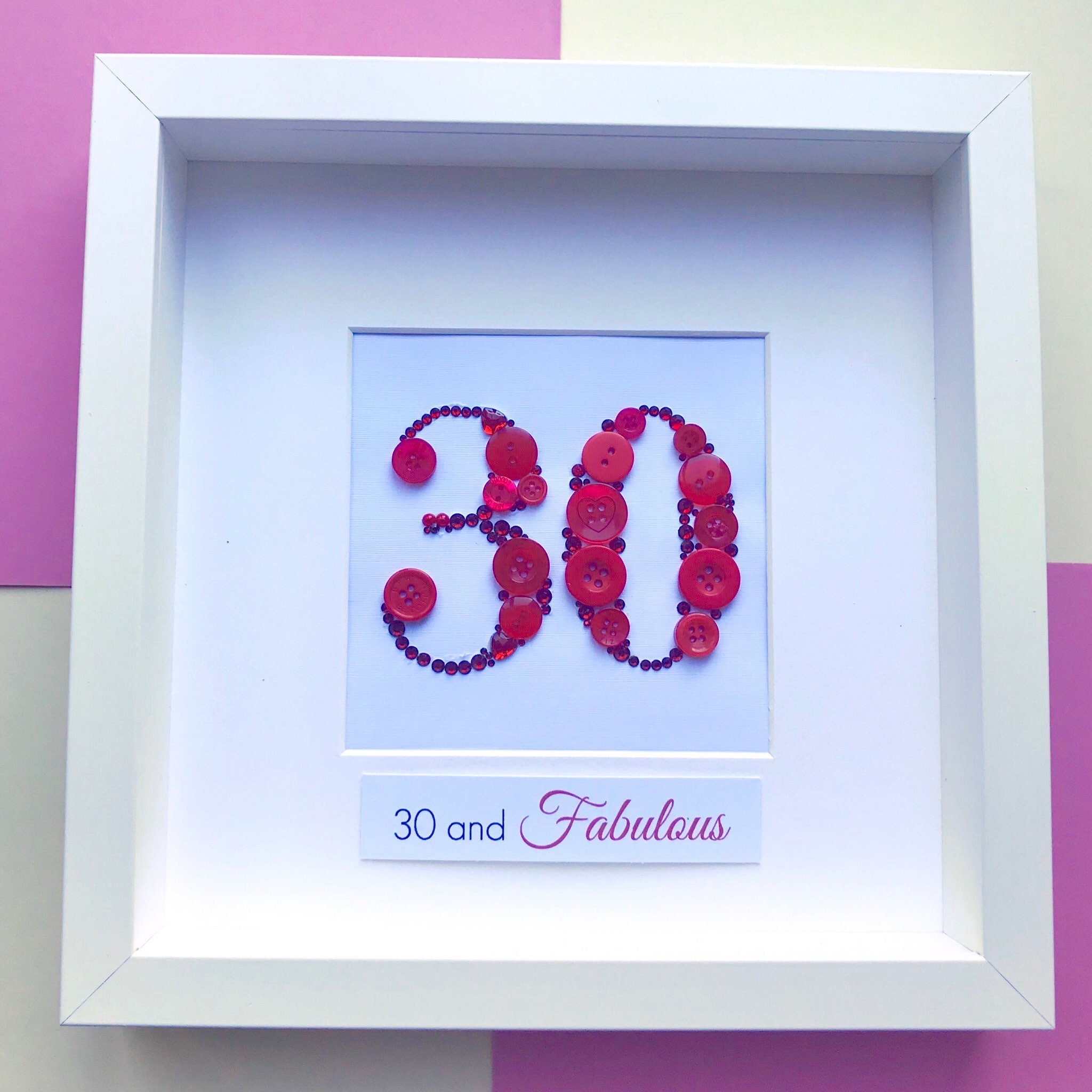 Personalised Number Gift for a Special Birthday 30 and | Etsy