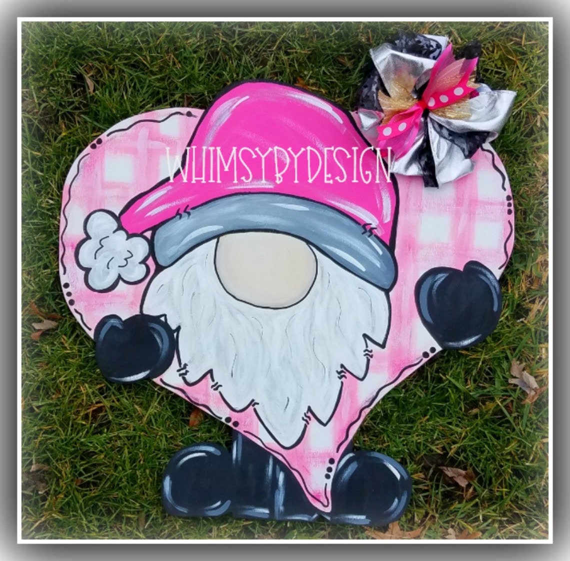 Gnome Valentine Door Hanger | Valentine Gnome Door Hanger | Gnome Door ...