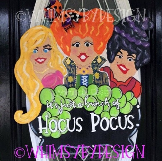 Sanderson Sisters Hocus Pocus Door Hanger Halloween Door - Etsy