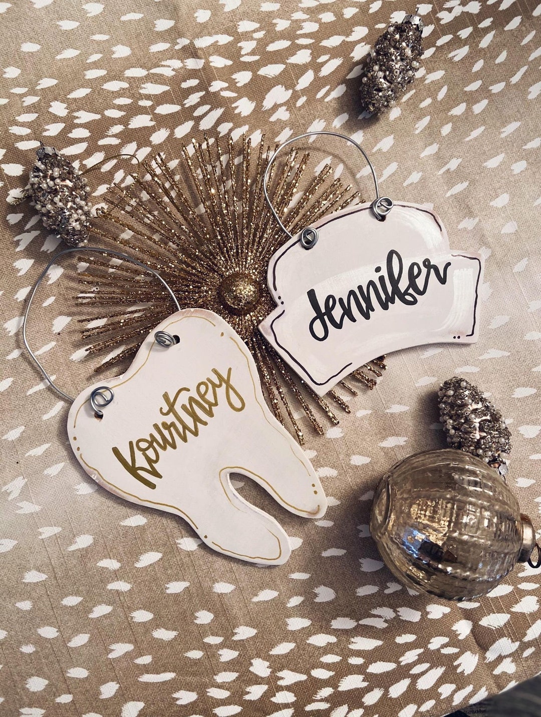 Dental Tooth Hanger | Teeth | Personalized | Dental Hygienist | Dentist ...