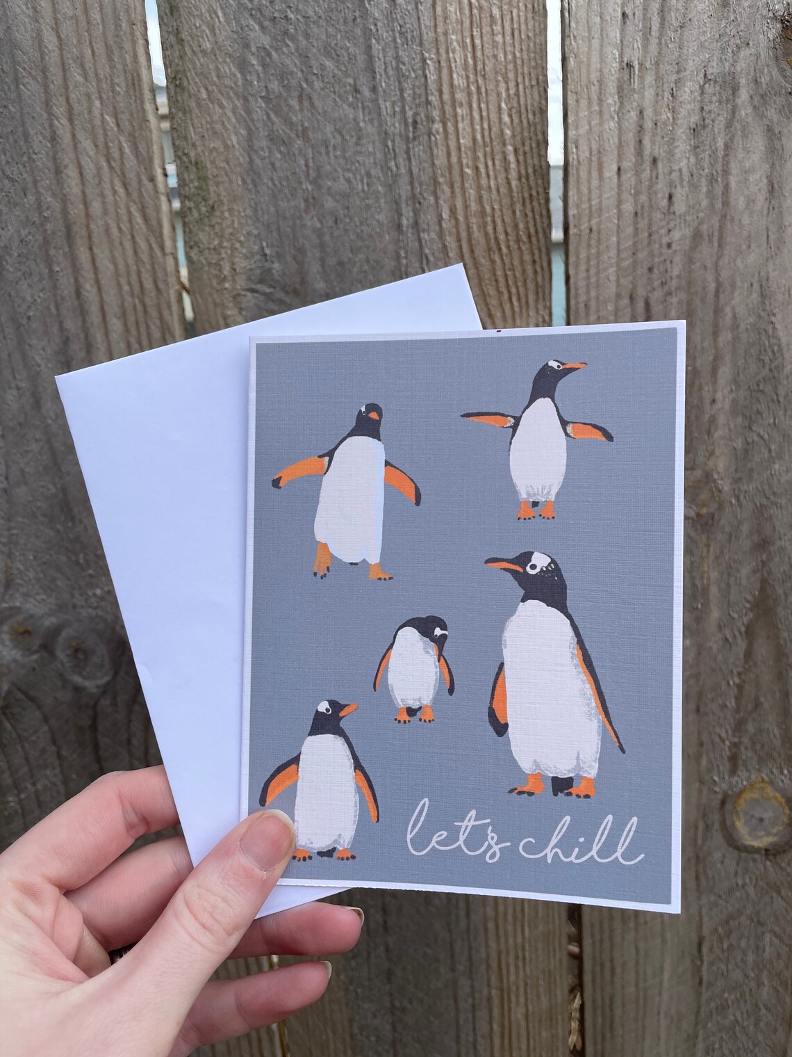 Let's Chill Card - Blank Inside - Etsy