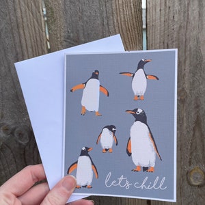 Let's Chill Card - Blank Inside - Etsy