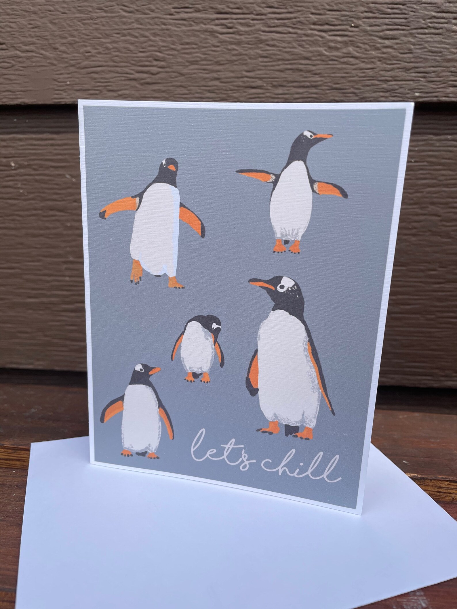 Let's Chill Card - Blank Inside - Etsy