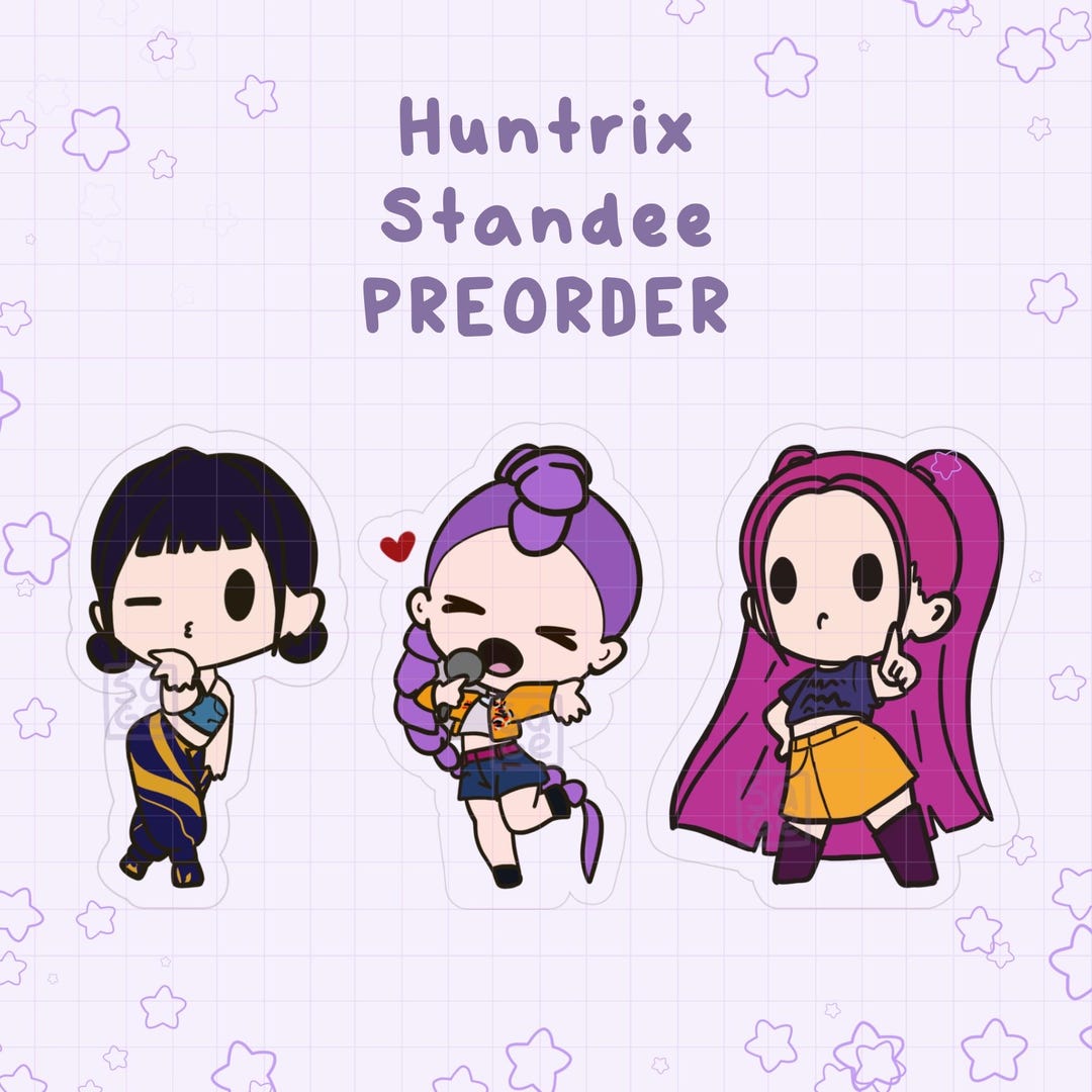 PREORDER HUNTRIX Standees - Mira, Zoey, Rumi - Kpop Demon Hunters - Etsy