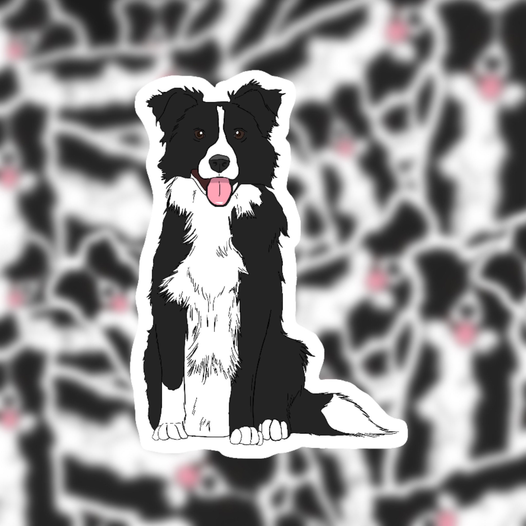 Border Collie Sticker | Etsy