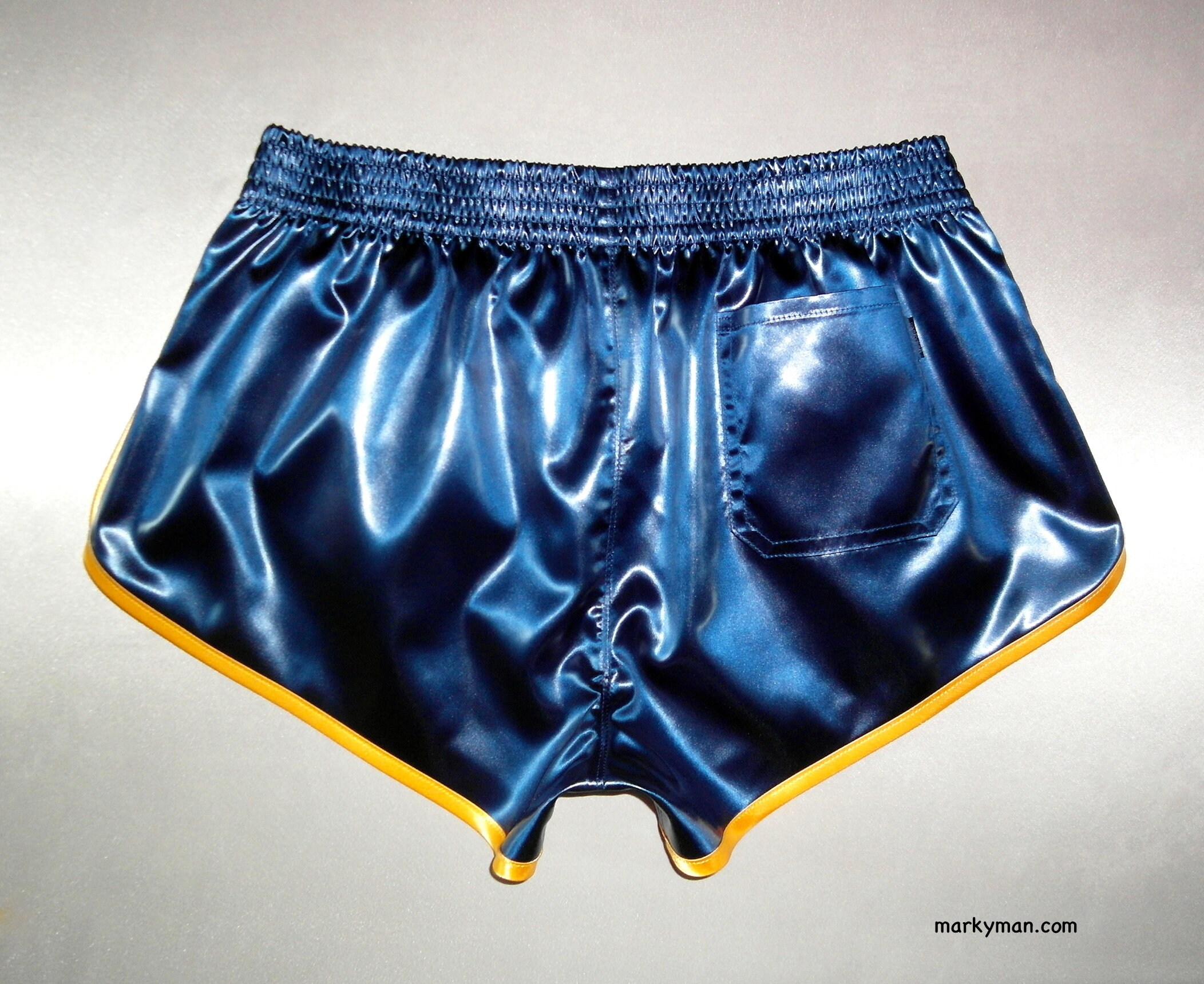Shiny Runner Shorts M Wetlook Slippery Satin Bright Glossy Etsy