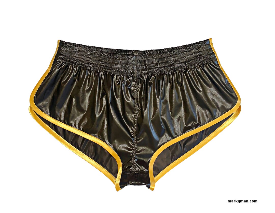 Racer Shorts M 2.0 Extra Short Wetlook Polyamide Sport Shorts Shiny ...