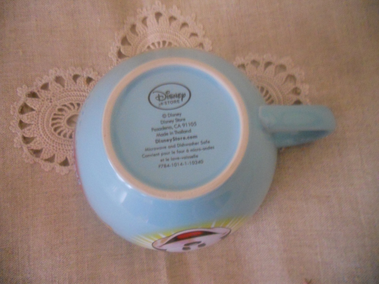 Walt Disney Minnie Mouse Cartoon Mug.original Disney Store Larger Style ...