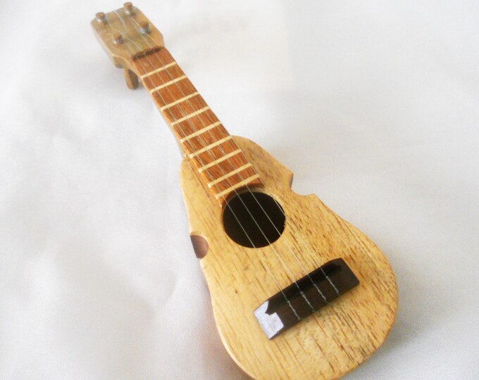Vintage Cuatro Guitar Mini Model Signed by the Artist 8.75''long ...