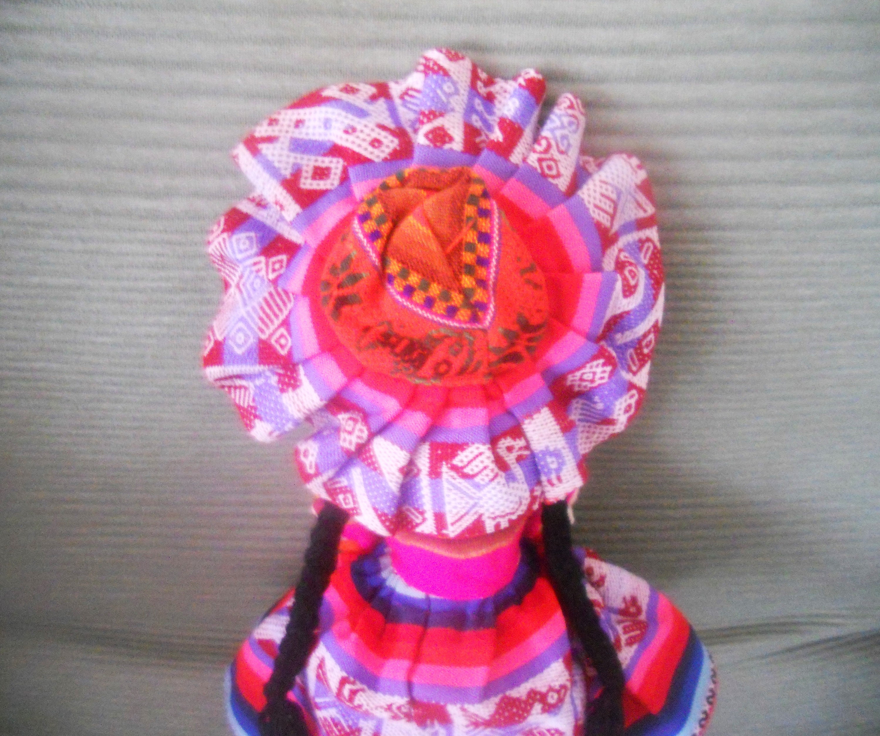 Handmade Peruvian Rag Doll With a Baby and Llama. 17.5''tall Toy Doll ...