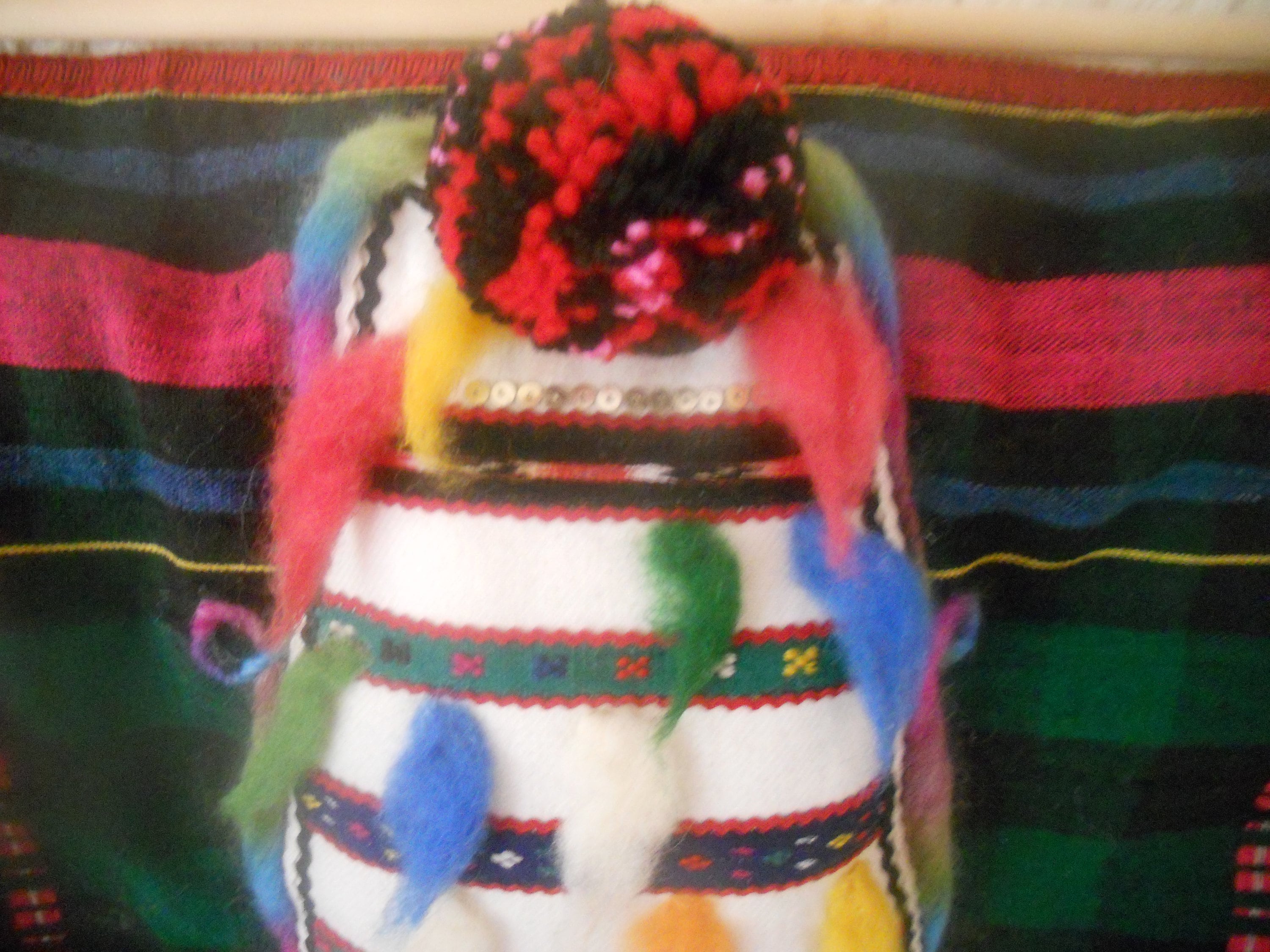 Bulgarian Ritual Magic Mask. Traditional Ethnic Folk Art Wall Panel ...