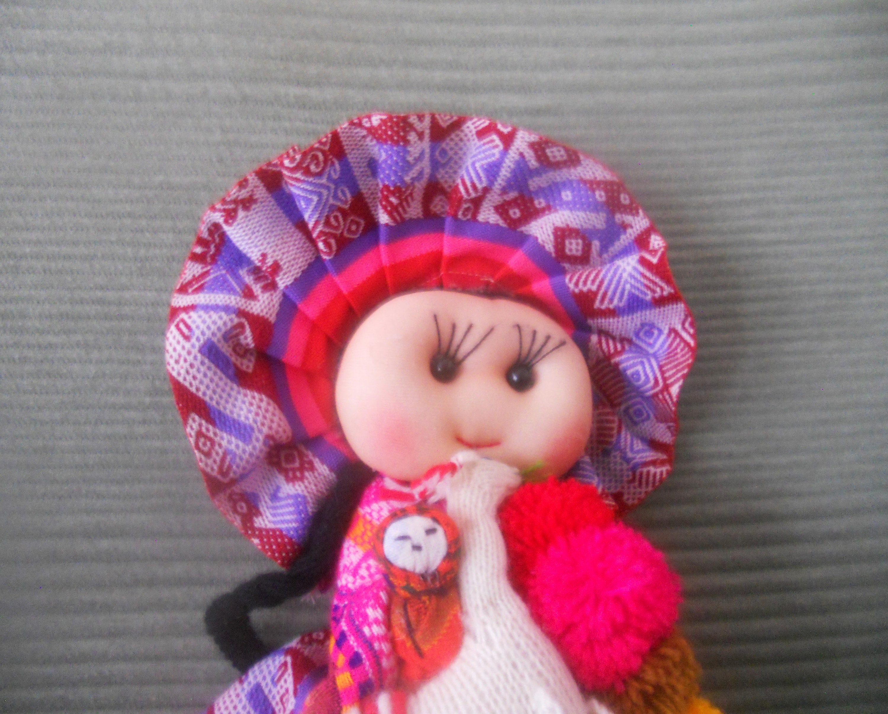 Handmade Peruvian Rag Doll With a Baby and Llama. 17.5''tall Toy Doll ...