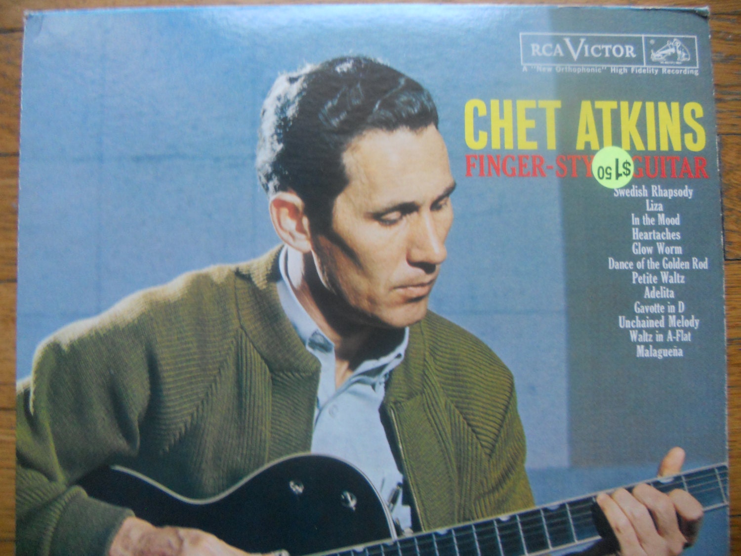 Chet Atkins Fingerstyle Guitar Vinyl Record LP.LPM 1383.guitar Recorded ...