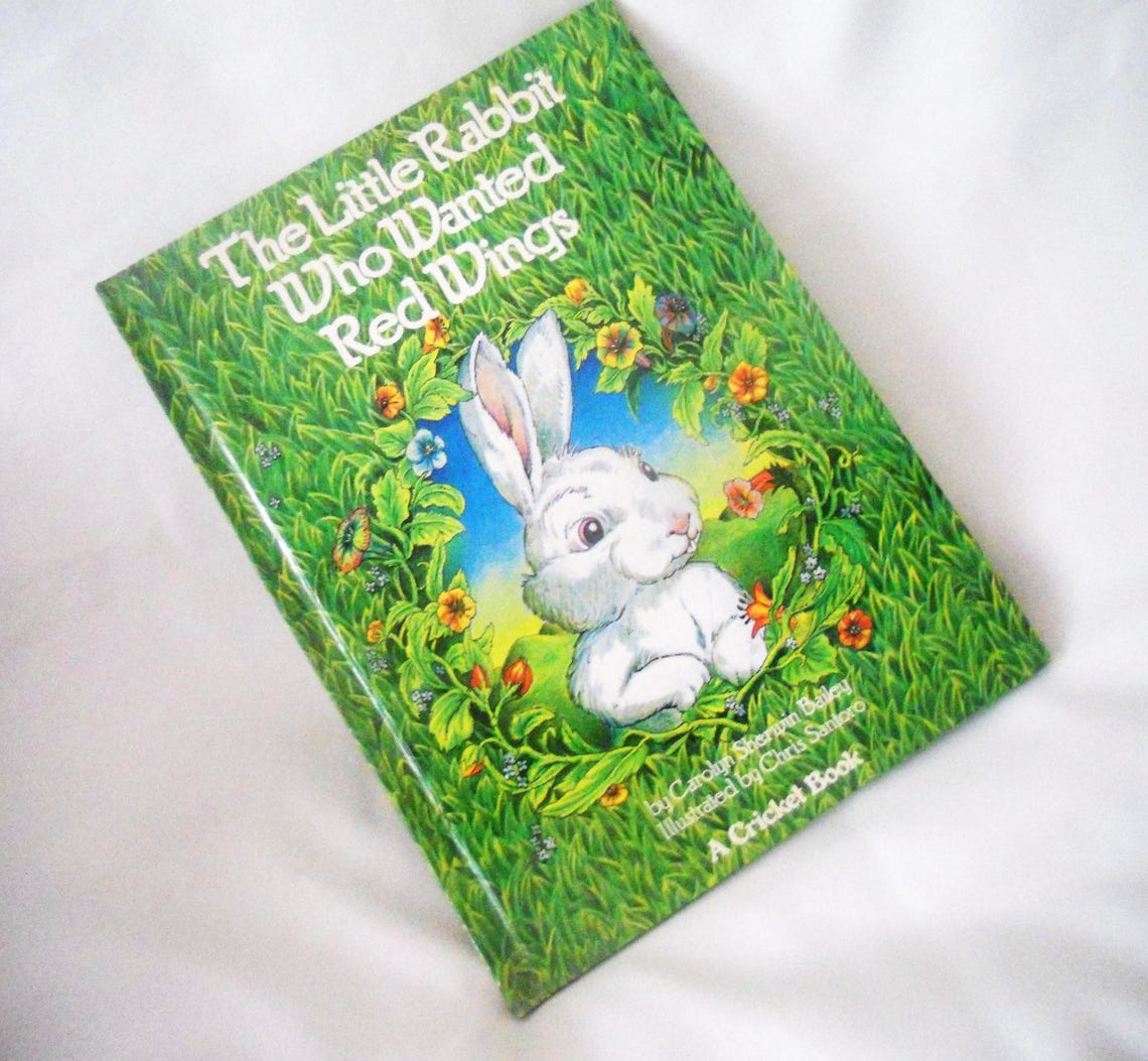 The Little Rabbit Who Wanted Red Wings by Carolyn Bailey . Vintage ...