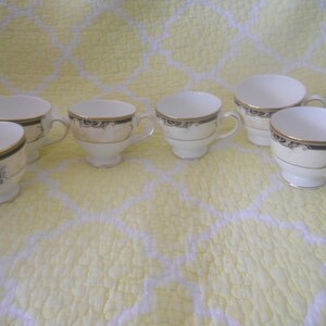 Vintage Wedgwood Cornucopia Tea Cups Set of 6. Fine Bone China Cups ...