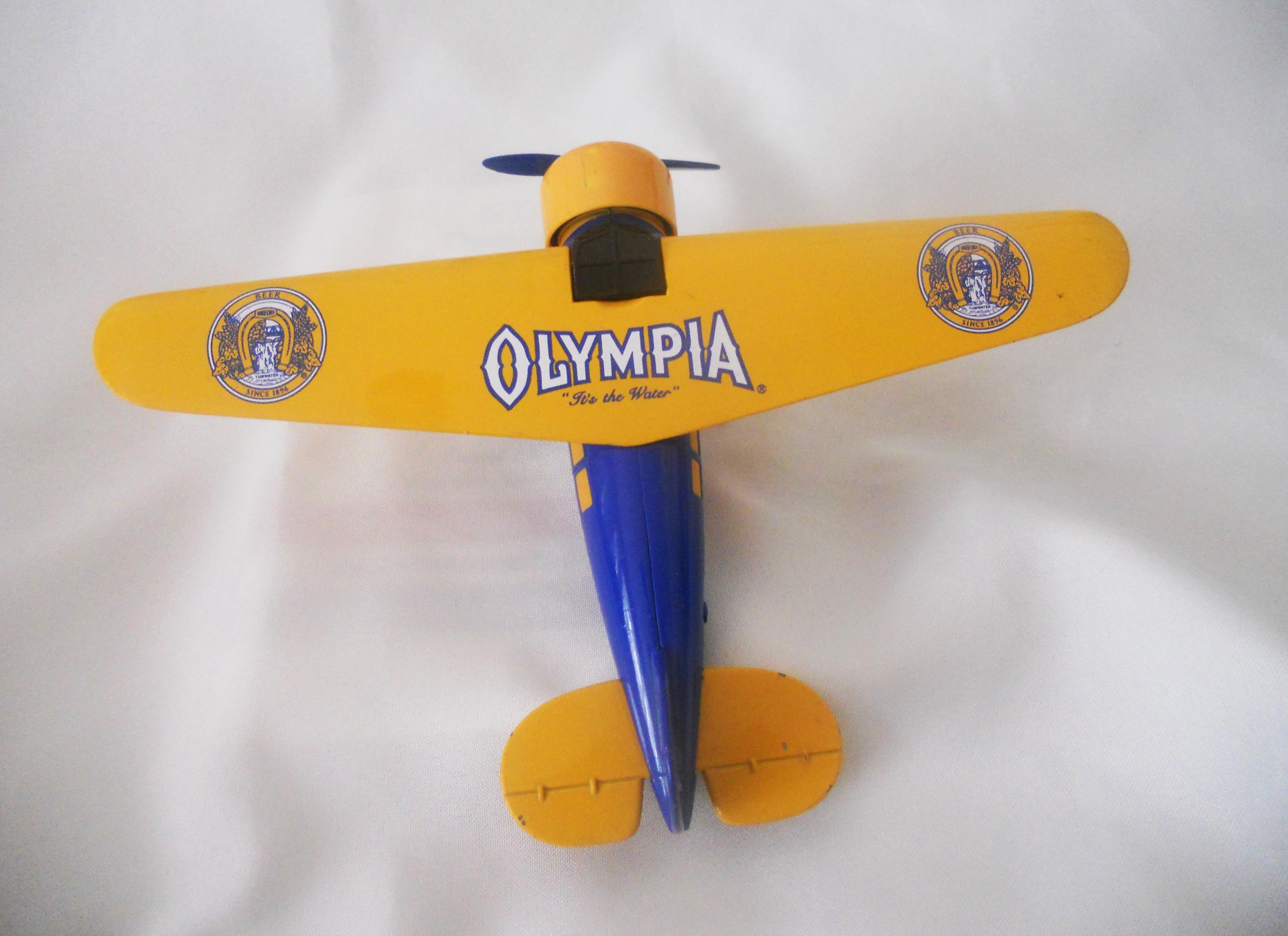 Olympia Lockheed Vega Plane Model. Die-cast Pabst Plane Coin Bank ...