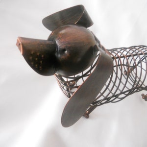 Dog Wire Sculpture. Metal Wire Figurine. Dog Art. Animal Art Gift ...