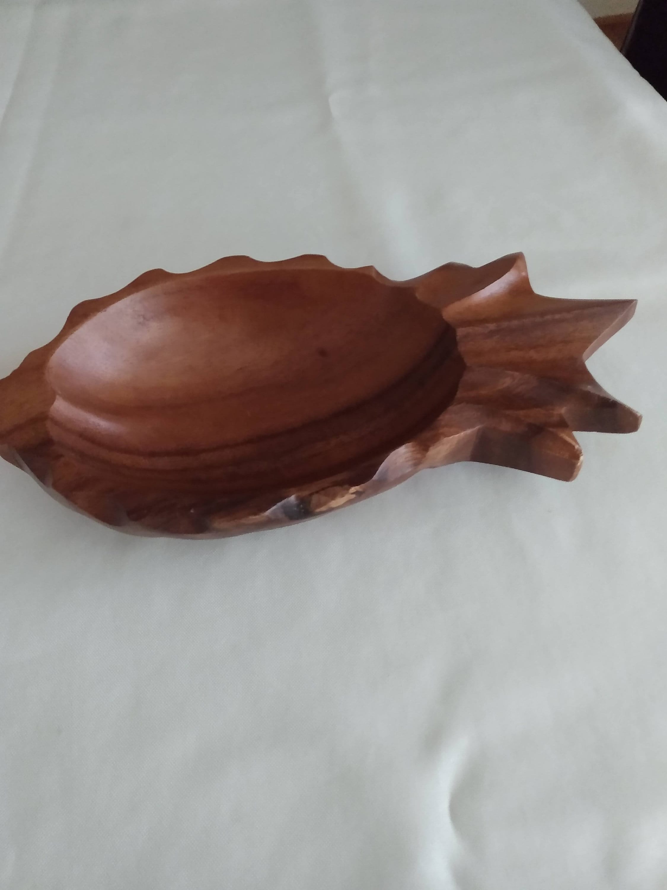 Pineapple Shaped Wooden Monkey Pod Bowl. Tropeco Hawaii Handcarved ...