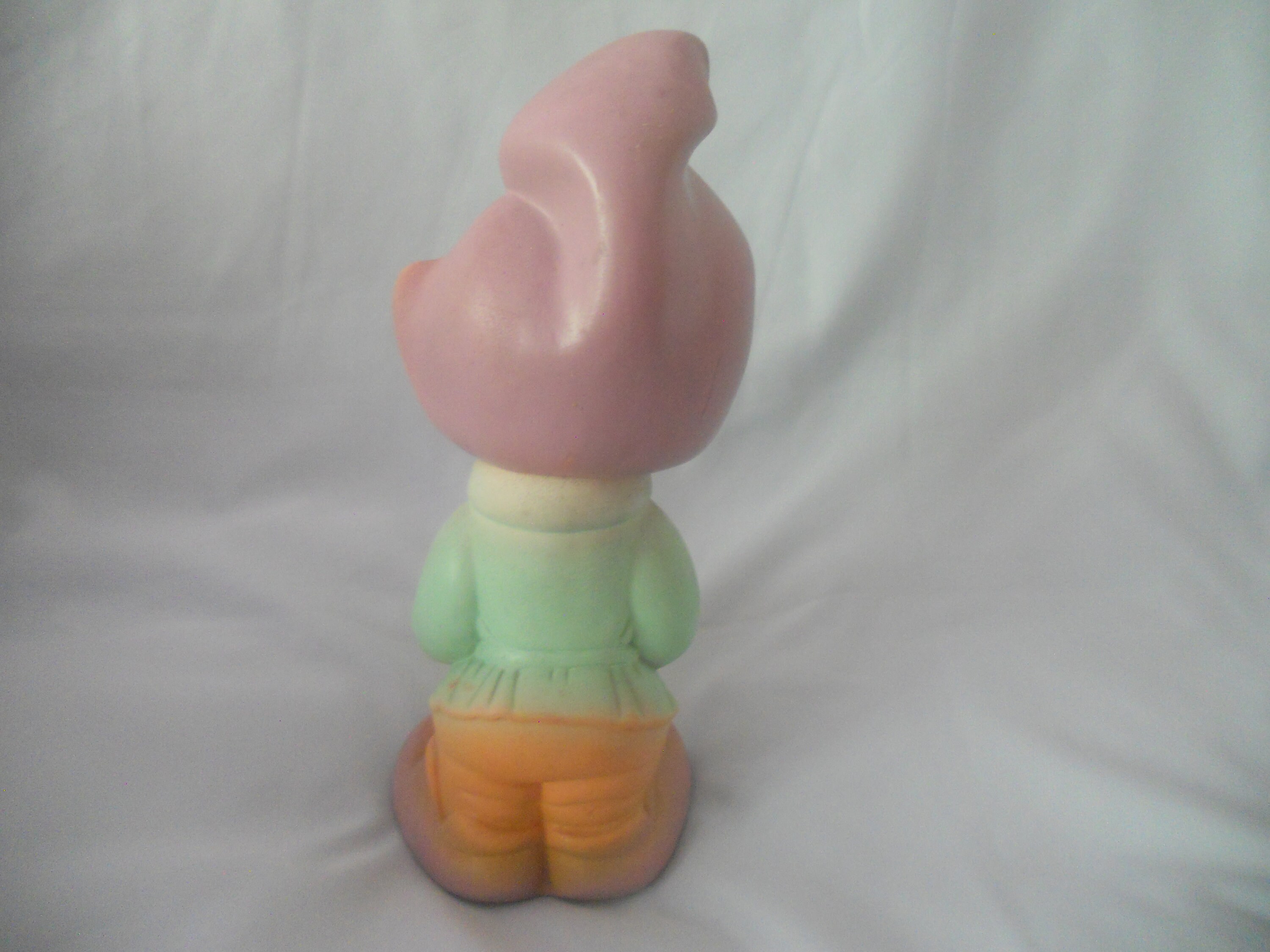 Vintage Rubber Gnome Toy. Rubber Dwarf With Flowers. Kid's Gift. Kid's ...