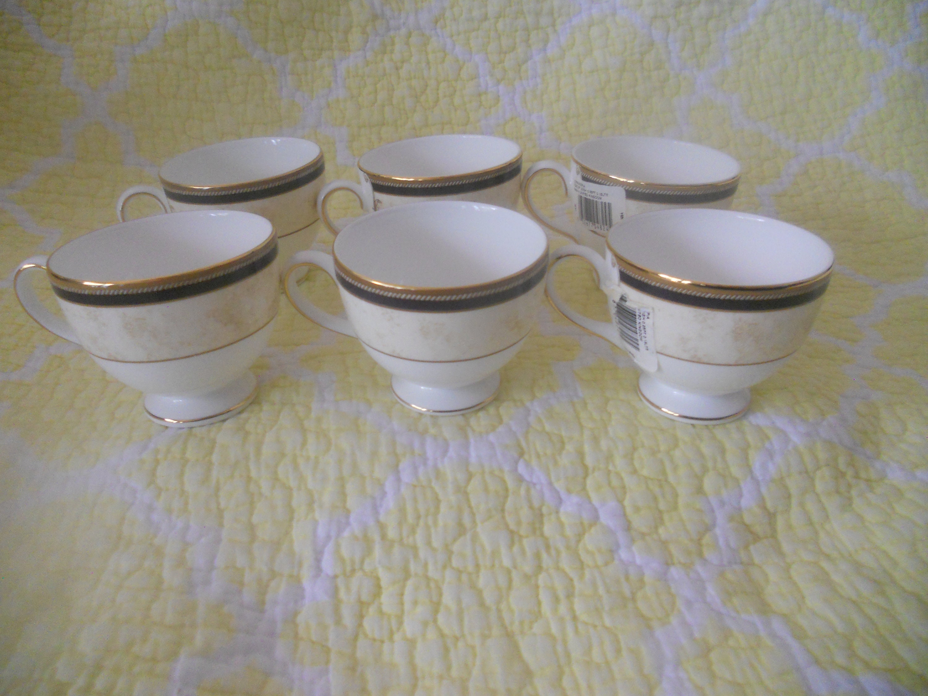 Vintage Wedgwood Cornucopia Tea Cups Set of 6. Fine Bone China - Etsy