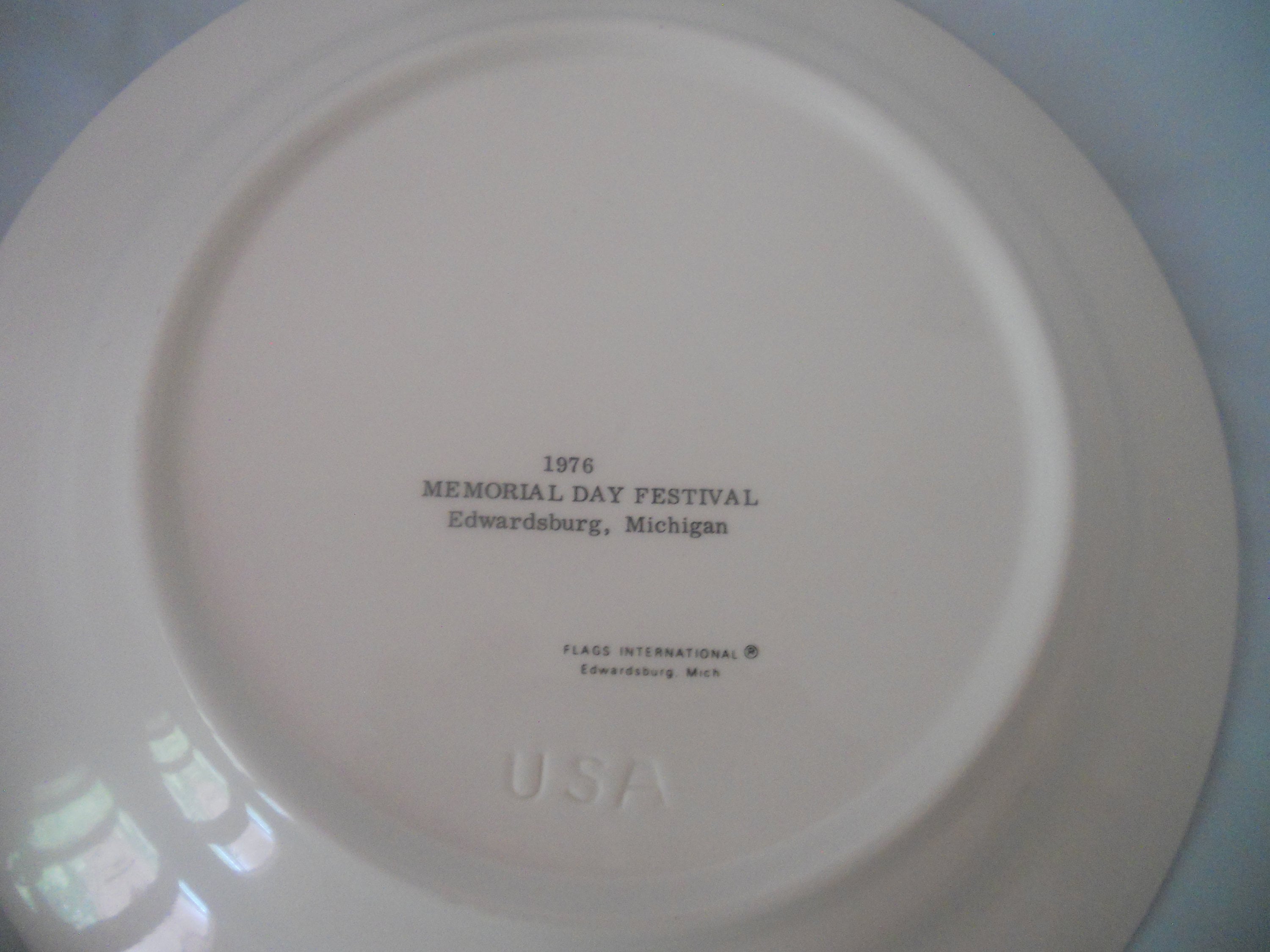 Bicentennial 1776-1976 Collectible Gold Rimmed Plate. Made in U.S.A. - Etsy