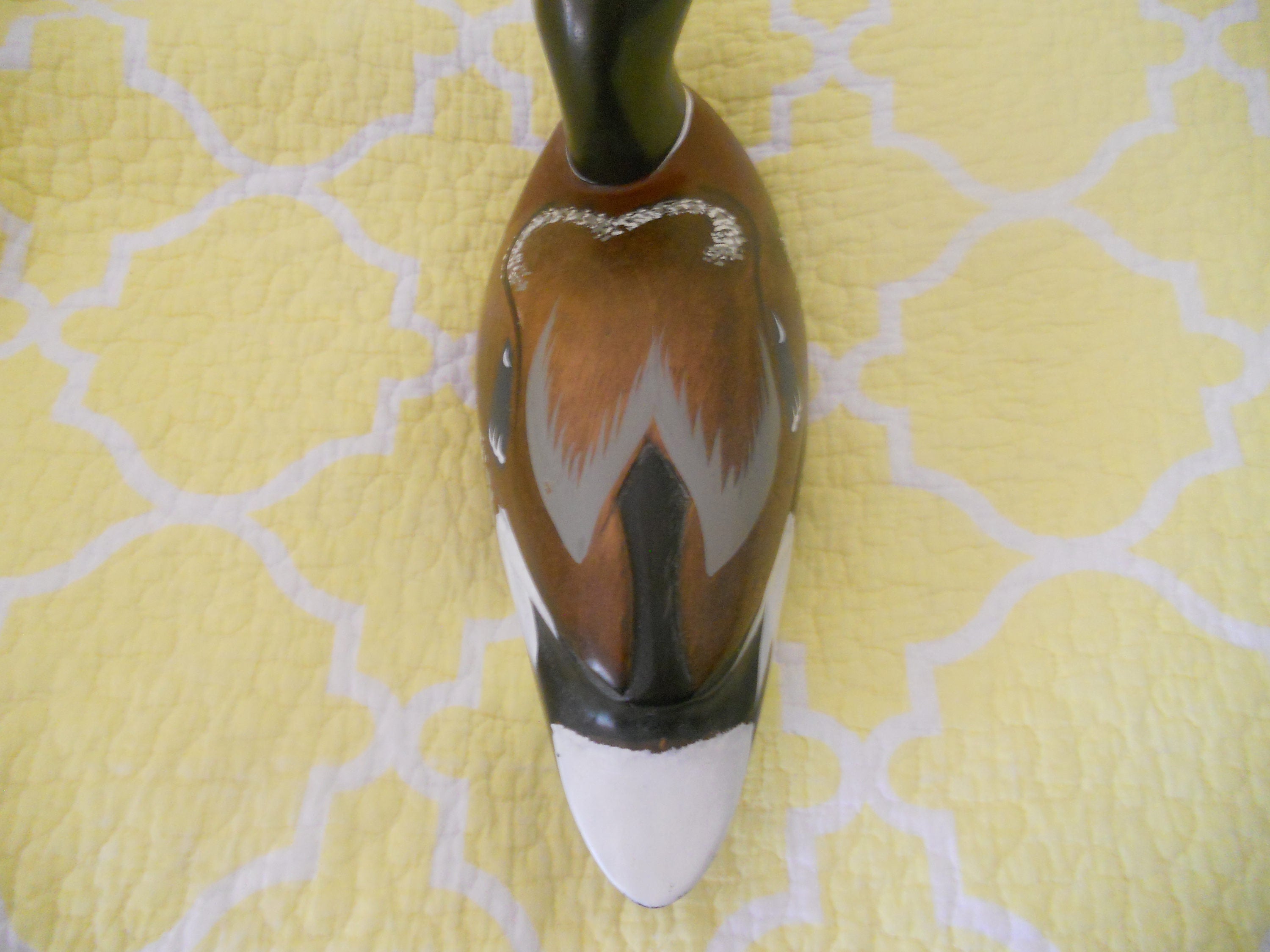 Vintage Nanco Hand carved & Hand Painted Duck Decoy Figurine | Etsy