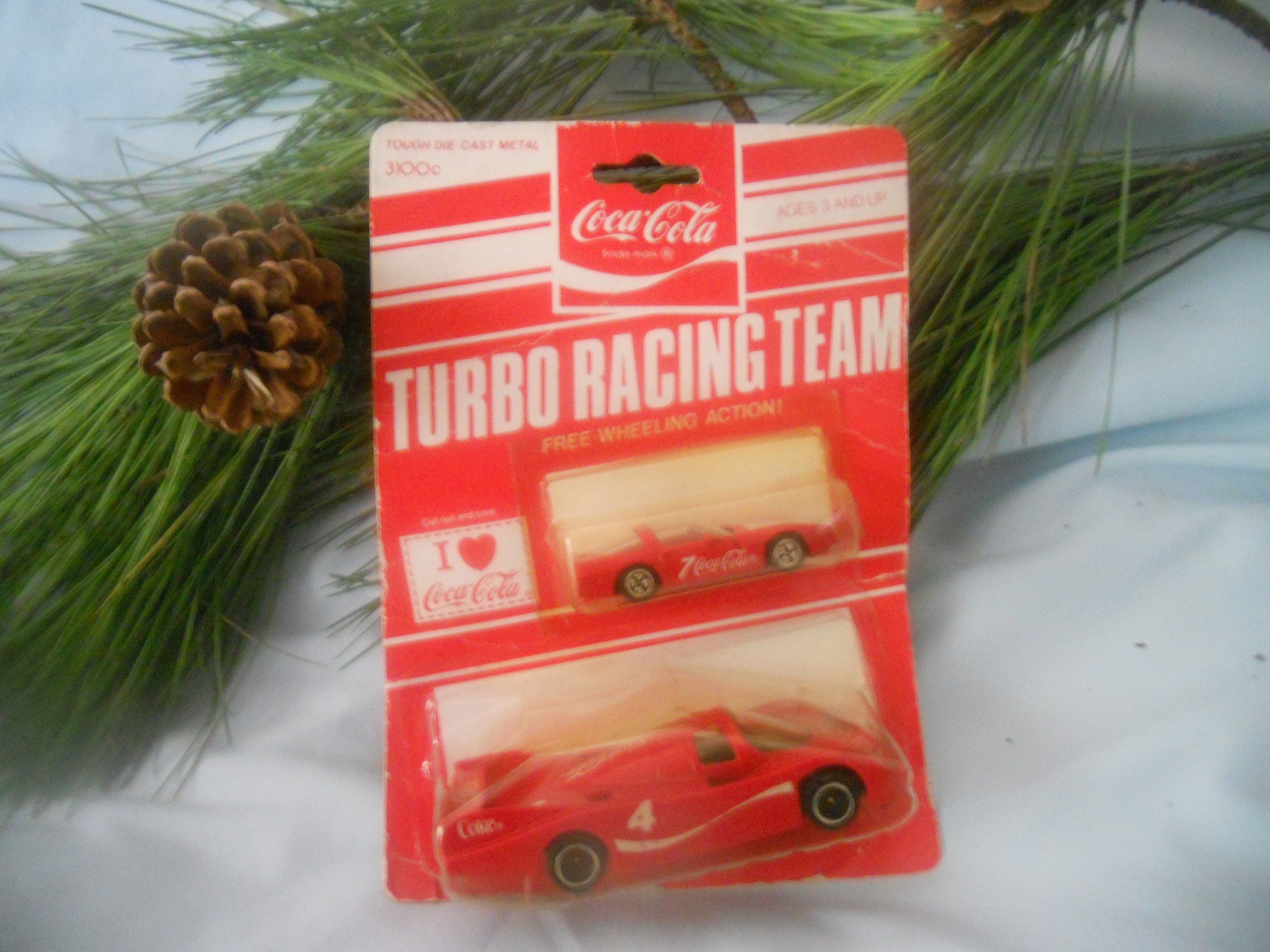 Coca Cola Die Cast Turbo Racing Team. Vintage Collectible Car Models ...