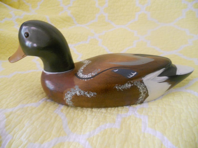 Vintage Nanco Hand Carved & Hand Painted Duck Decoy Figurine - Etsy