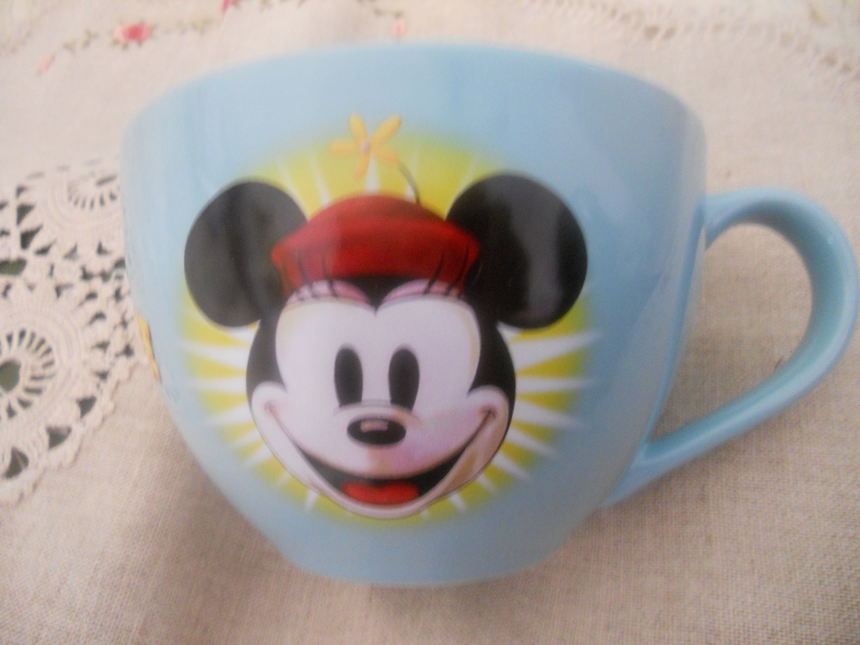 Walt Disney Minnie Mouse Cartoon Mug.original Disney Store | Etsy