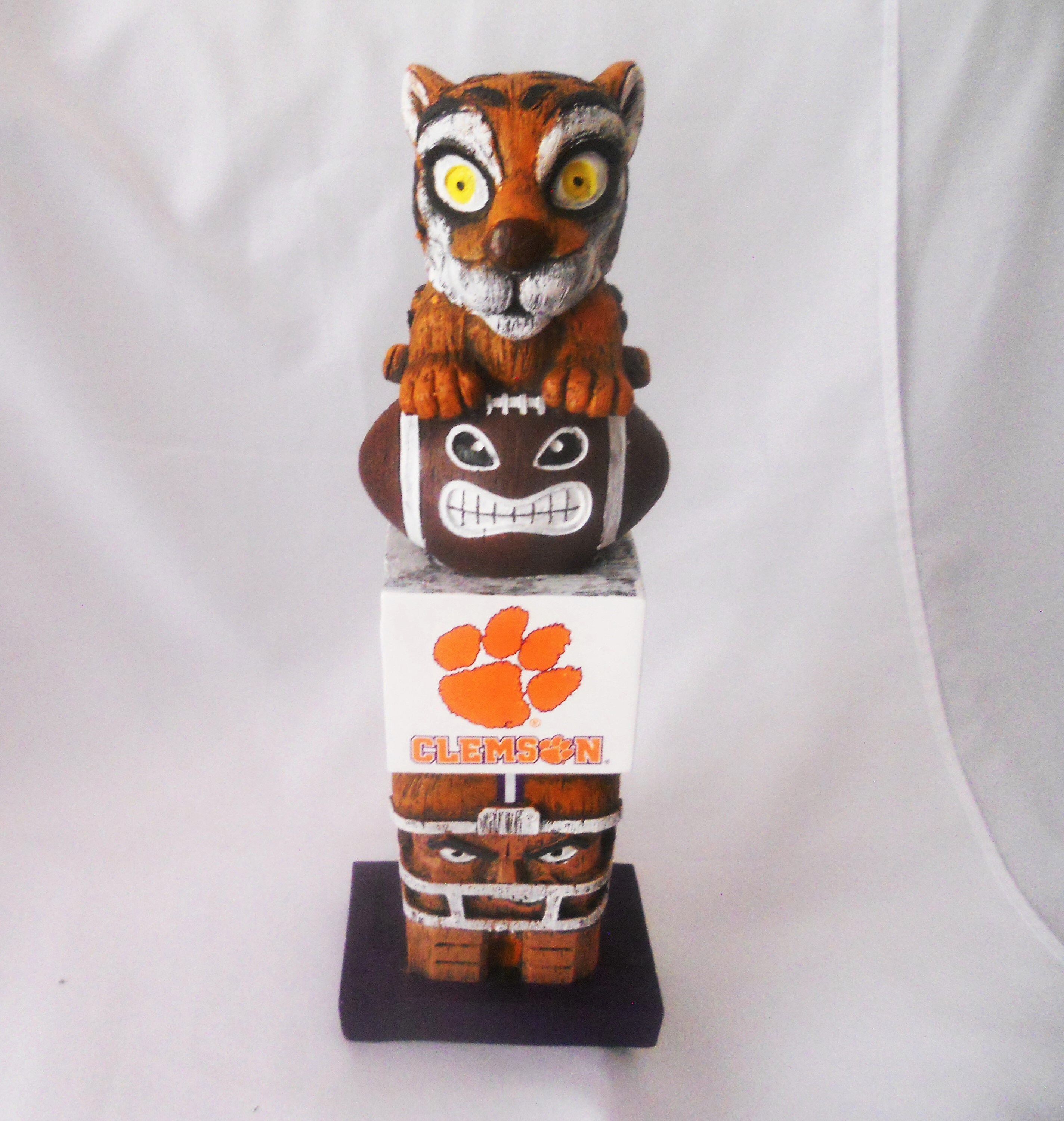 Team Garden Statue Clemson. Clemson Tigers Tiki Totem. Made in Cambodia ...