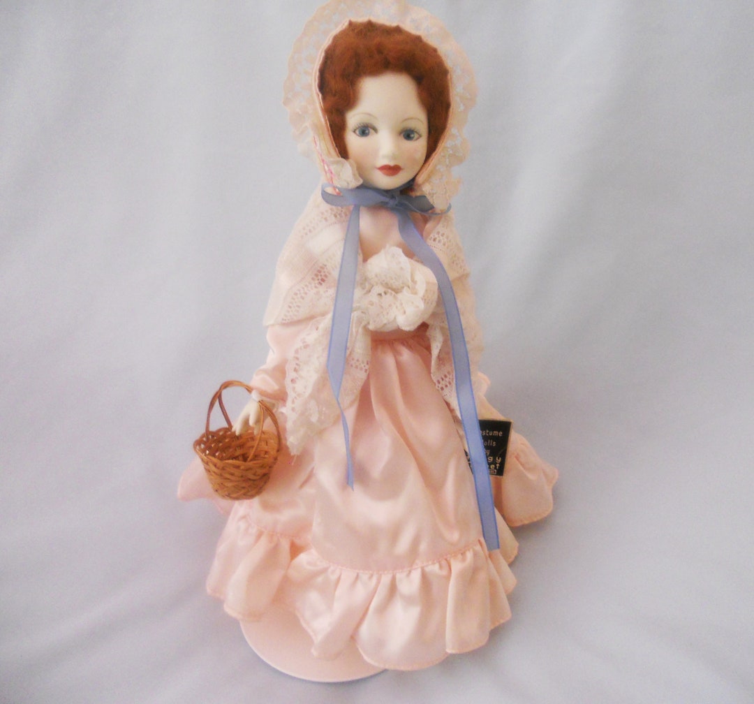 Vintage Peggy Nisbet Victorian Lady Doll. Bone China Collectible Doll ...