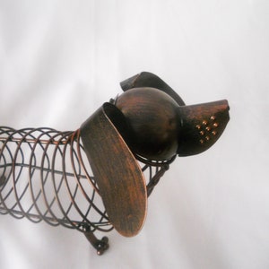 Dog Wire Sculpture. Metal Wire Figurine. Dog Art. Animal Art Gift ...