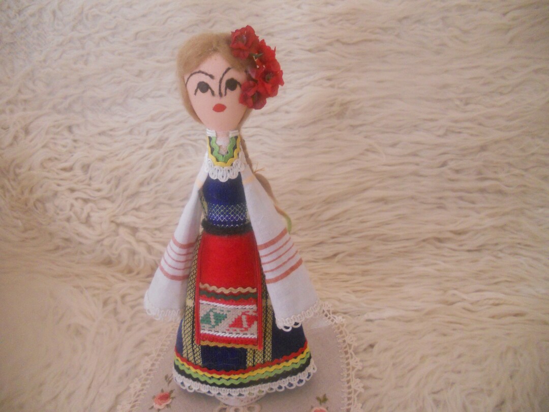 Ethnic Folk European Doll. Traditional Handcrafted Bulgarian Doll ...