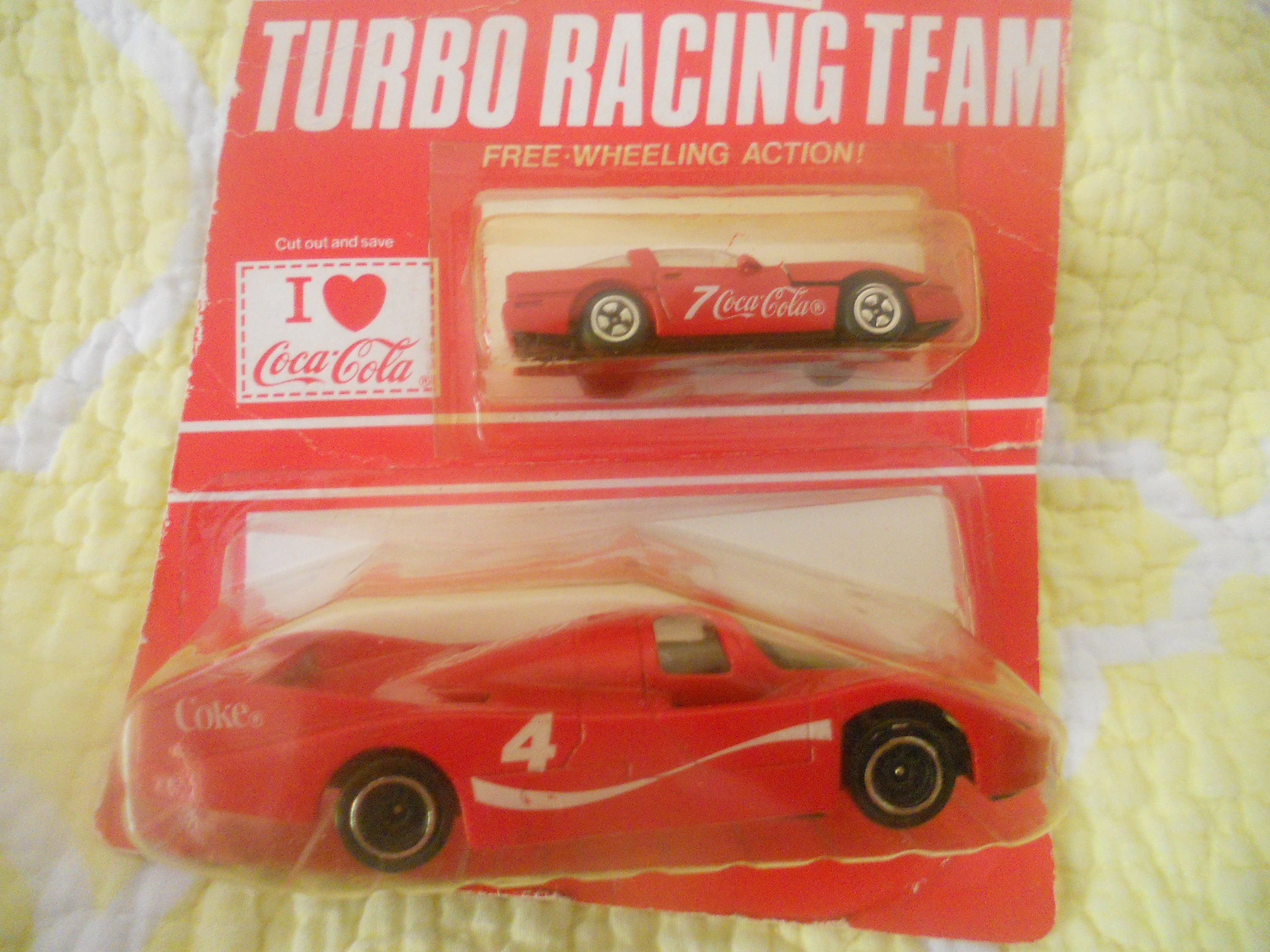Coca Cola Die Cast Turbo Racing Team. Vintage Collectible Car Models ...