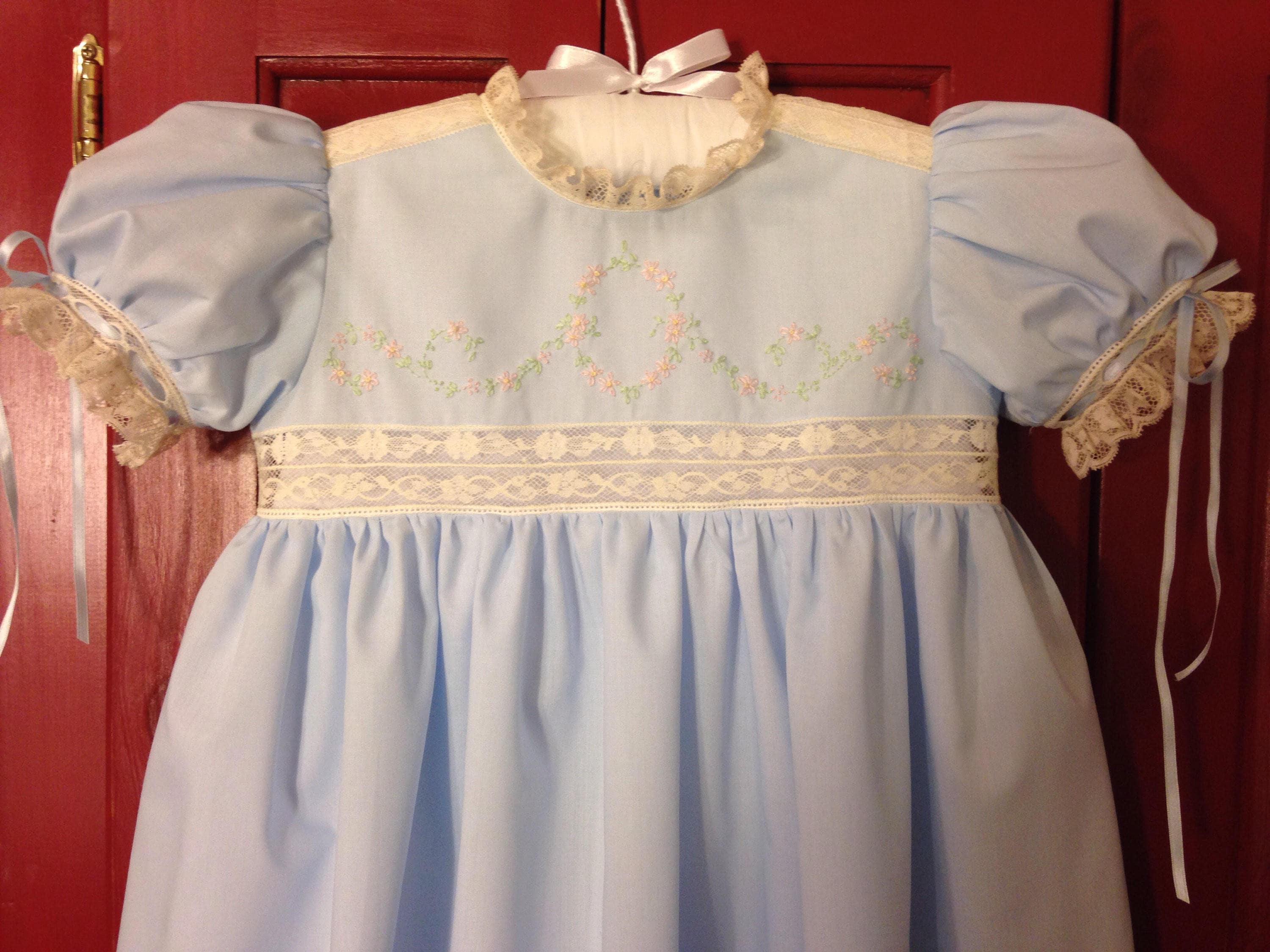 Blue Batiste Heirloom Dress - Etsy