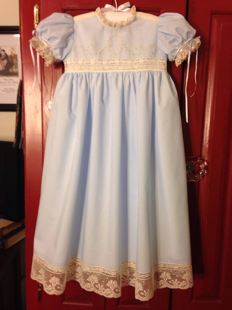 Blue Batiste Heirloom Dress - Etsy