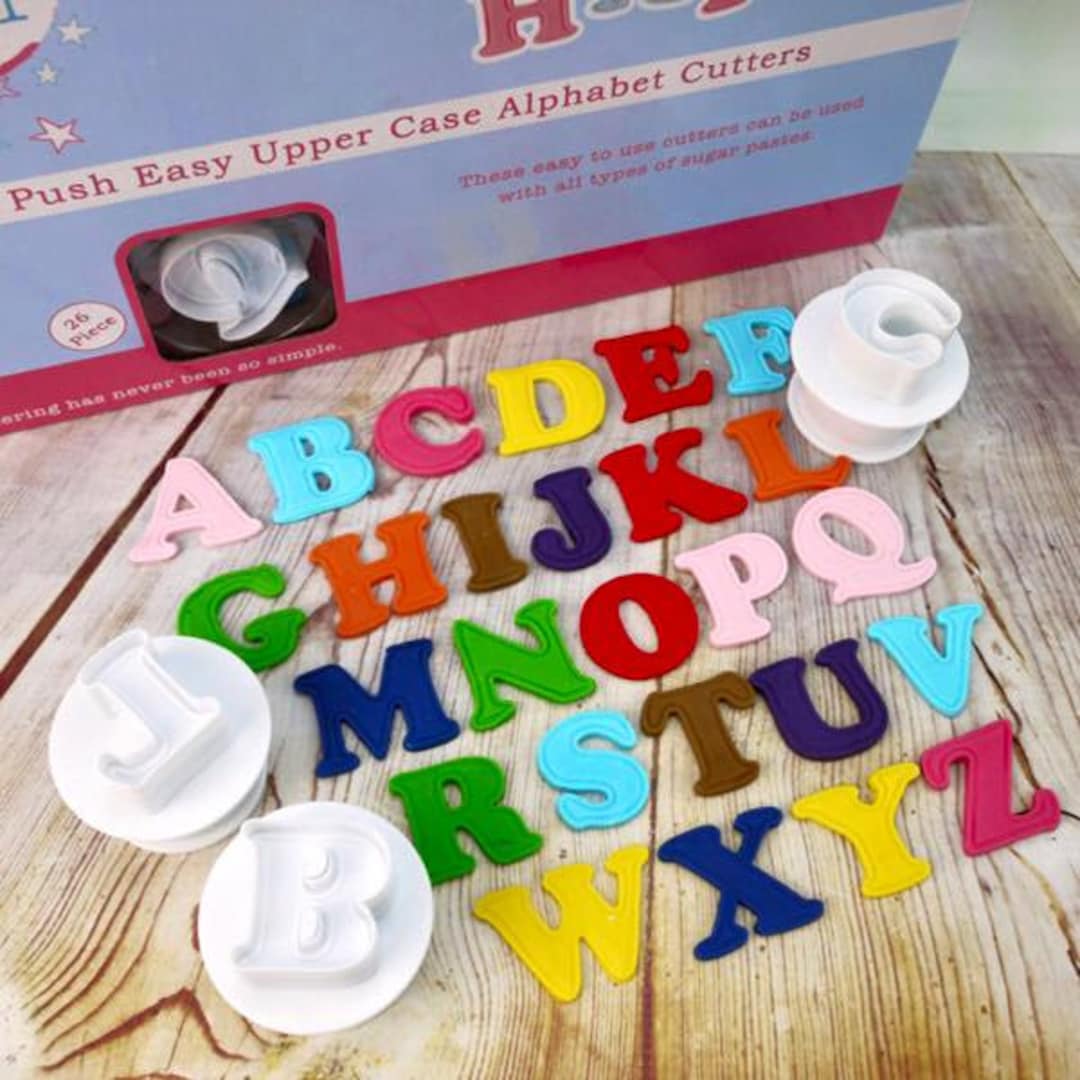 Alphabet Letter Plunger Cutters Sets, Upper or Lower Case - Etsy