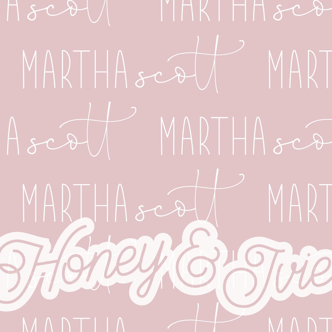 Seamless Name File. Personalized Seamless Name Pattern. Custom Name ...