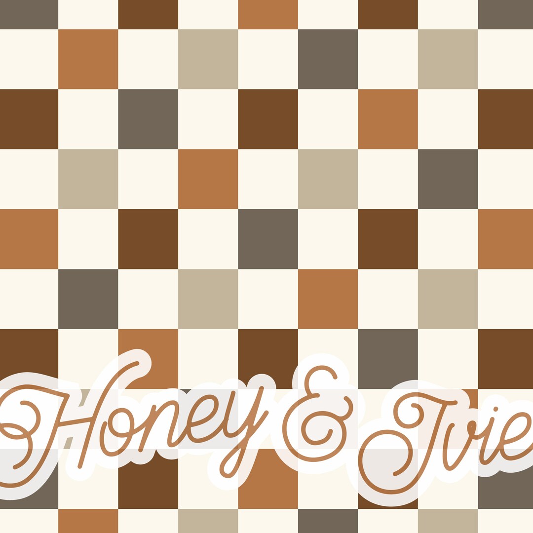 Checkerboard: Autumn Colors + Buff. Seamless File. Seamless Pattern ...