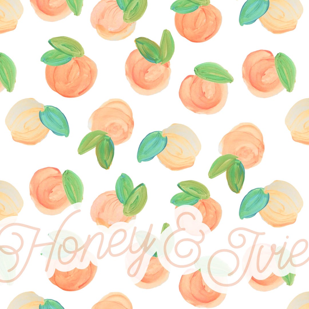 Watercolor Peaches. Seamless File. Seamless Pattern. Fruit Seamless ...