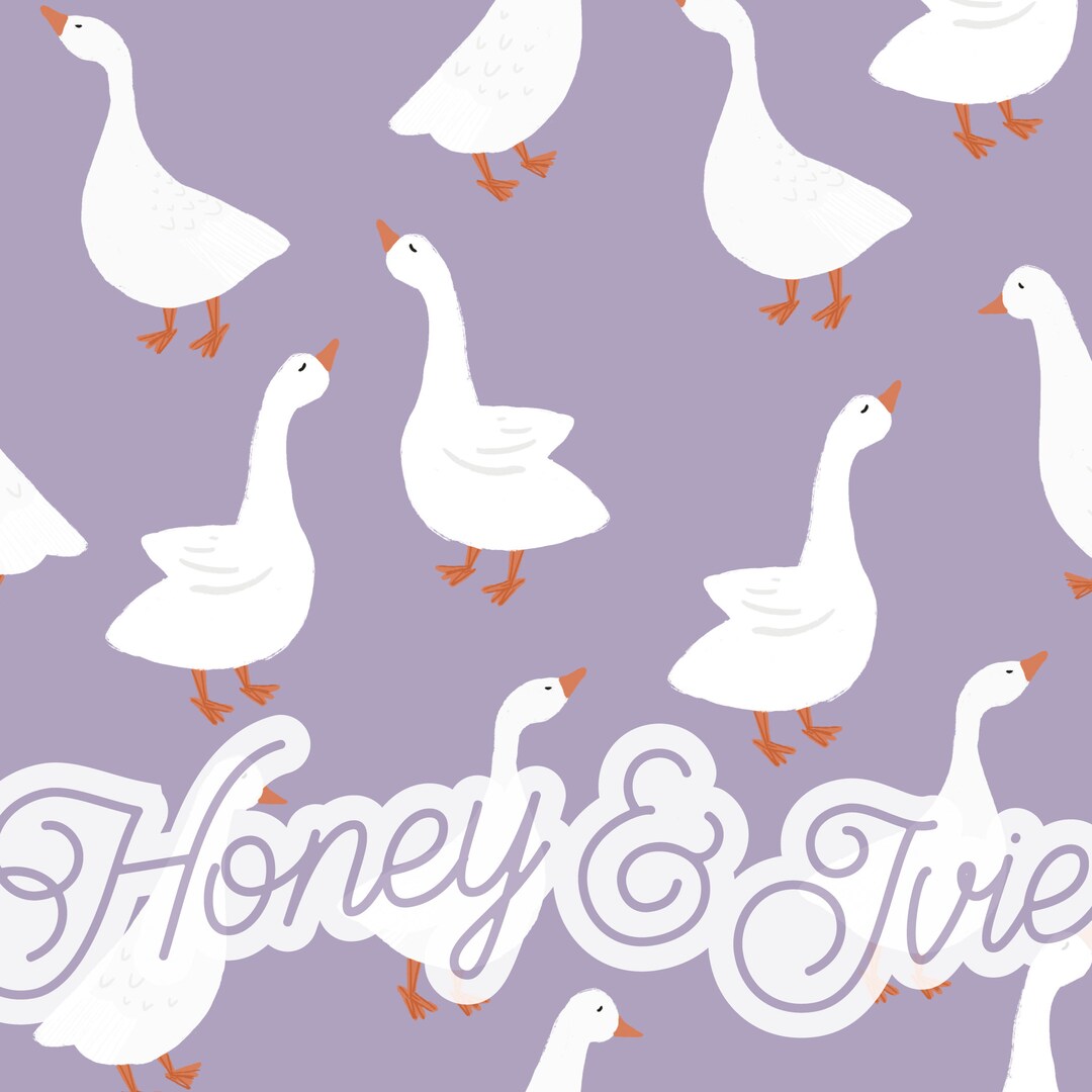 Lavender Geese. Seamless File. Seamless Pattern. Goose Seamless. Farm ...