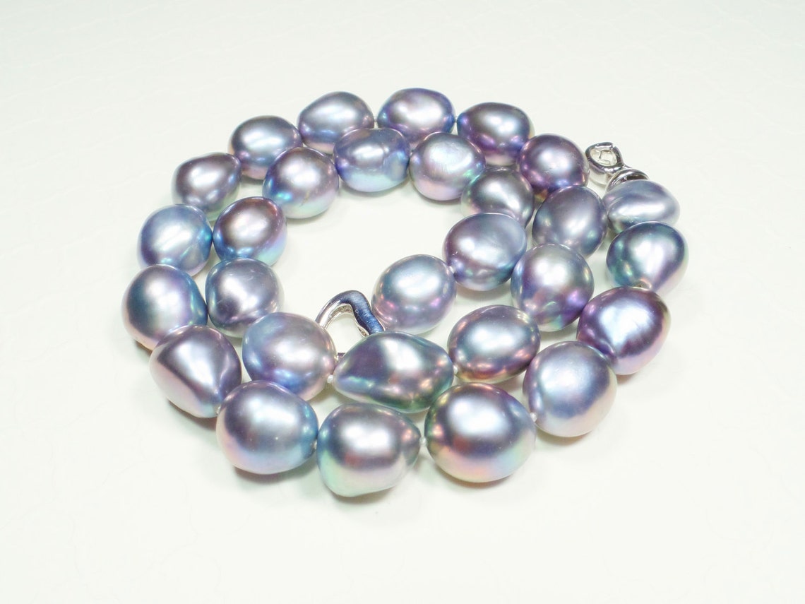 Large Pearl Necklace Big Pearl Necklacegift for - Etsy