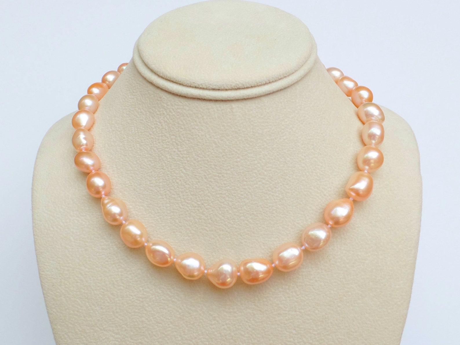 Large Pearl Necklace Big Pearl Necklacegift for - Etsy